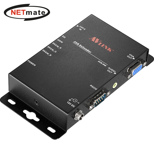 NETmate AVS-EW VGA+Audio+RS232 1:1 벽걸이형 리피터(로컬 + 리모트)(300m) - 오픈마켓 우리들쇼핑