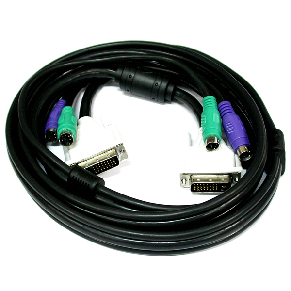 NETmate DVI KVM M/M 케이블 (1.8M-10M)**폴리에이브이 POLYAV.COM**