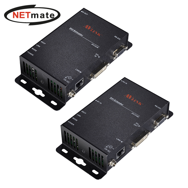 NETmate DVI-EXW DVI+RS232 1:1 리피터(로컬 + 리모트)(100m)(IR 컨트롤) - 오픈마켓 우리들쇼핑