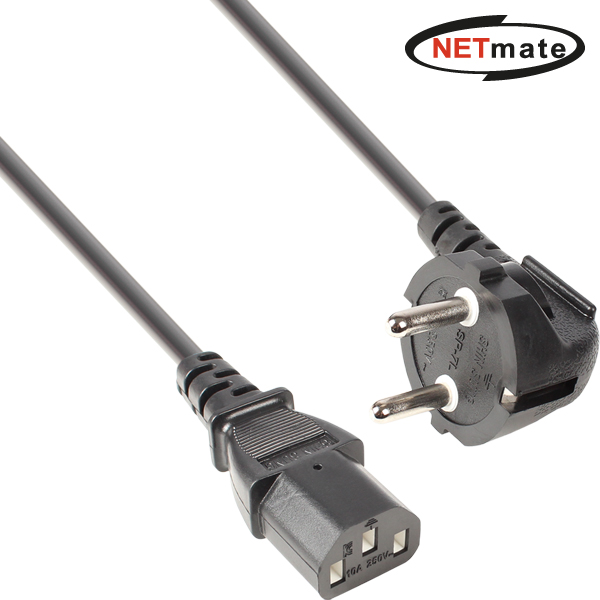 NETmate NMP-SPC015 220V 전용 3구 AC 파워 케이블 1.5m (블랙) : 강원전자 > BRANDSHOP ...