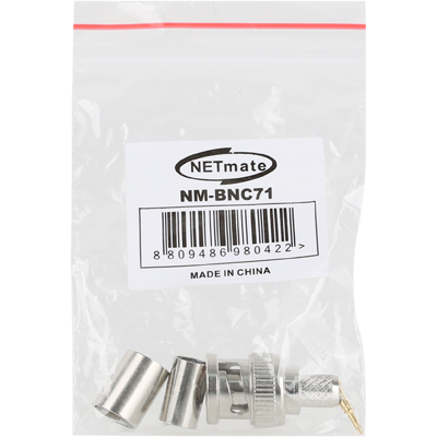 KWshop - 강원전자 넷메이트 NM-BNC71(낱개) BNC 5C 압착 커넥터(75Ω/낱개)