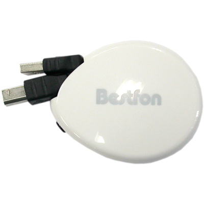 KWshop - BESTFON NMR-U001B USB2.0 AM-BM 버튼타입 자동감김 케이블