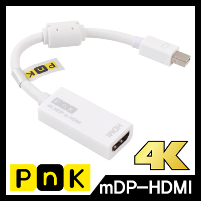 KWshop - 강원전자 PnK P054A Mini DisplayPort 1.2 to HDMI 컨버터