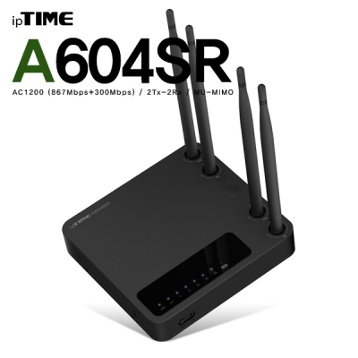 KWshop - ipTIME(아이피타임) 11ac 유무선 공유기 A604SR BLACK
